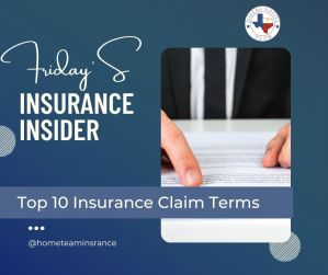 INSURANCE INSIDER- Top 10 Insurance Claim Terms